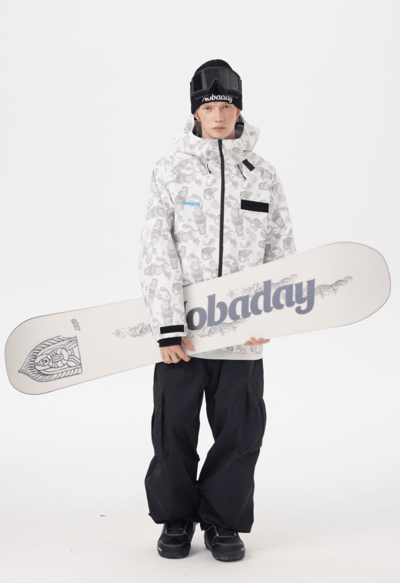 DAWN Print 3L Zip-up Snow Jacket – NOBADAY